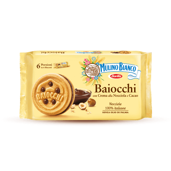 Baiocchi con Crema alla Nocciola e Cacao | Mulino Bianco